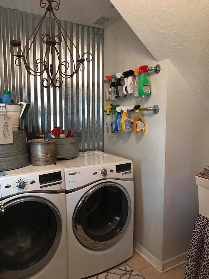 DIY {Faux} Industrial Pipe Rods - Laurel Dane Designs, LLC