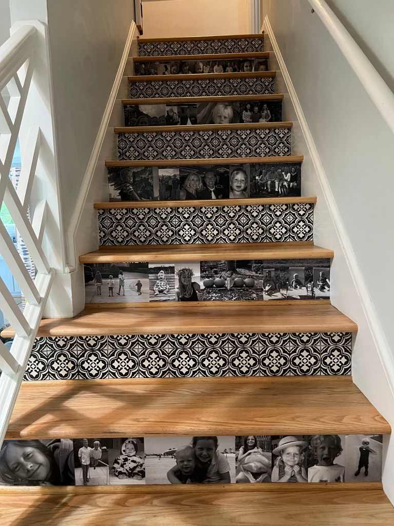 DIY Photo Stair Risers - Laurel Dane Designs, LLC